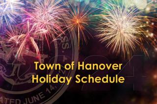 Town of Hanover New Year Holiday Schedule 12/31/23 | Hanover, Massachusetts