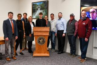 Town Hall Handcrafted Podium Unveiled at Select Board Meeting 4/4/23 ...